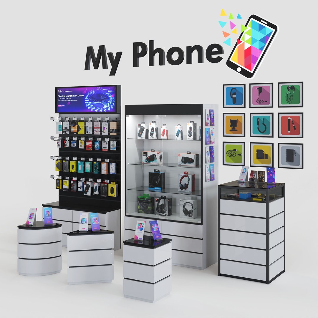 Electronic And Mobile Accessories Store Model - TurboSquid 1921161
