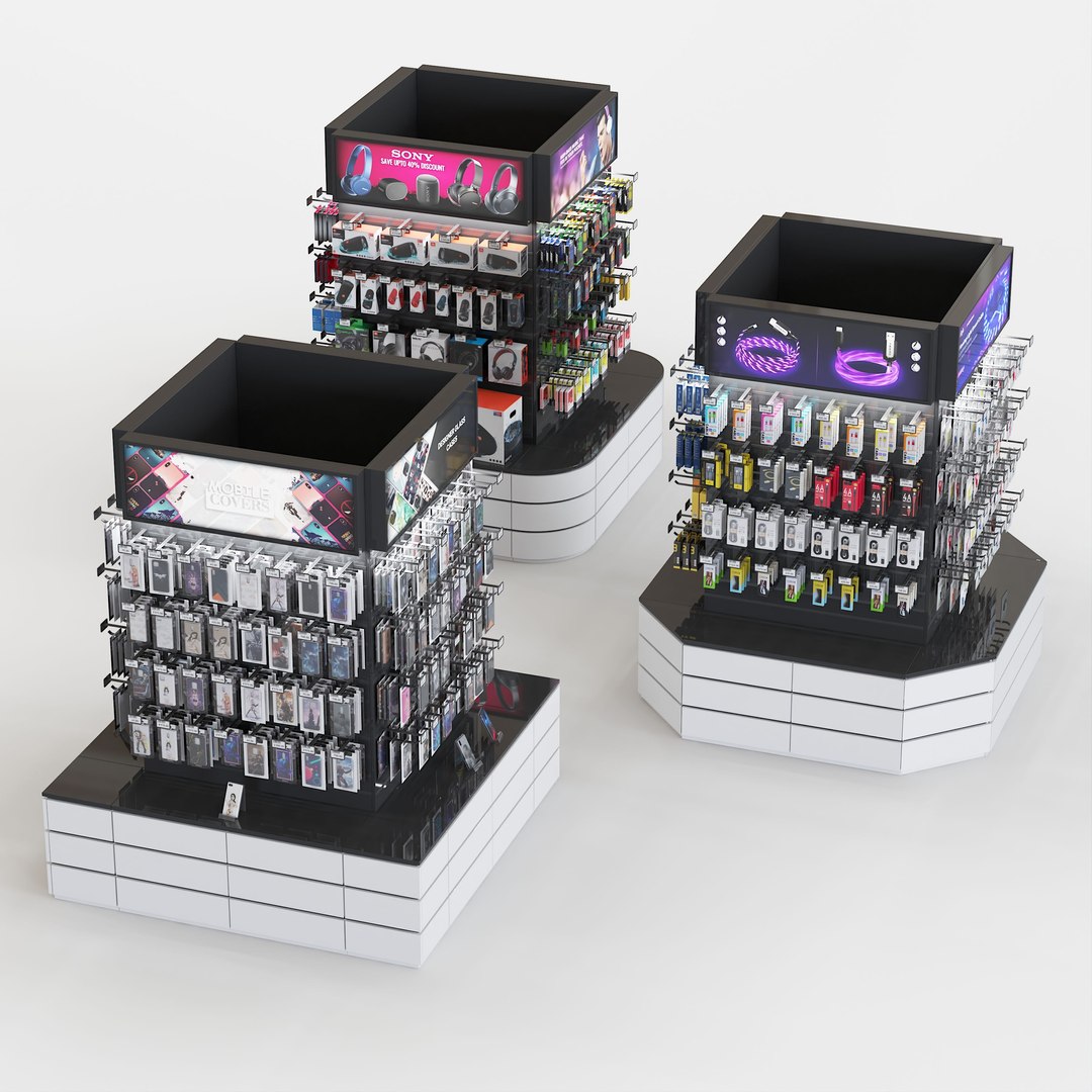 Electronic And Mobile Accessories Store Model - TurboSquid 1921161