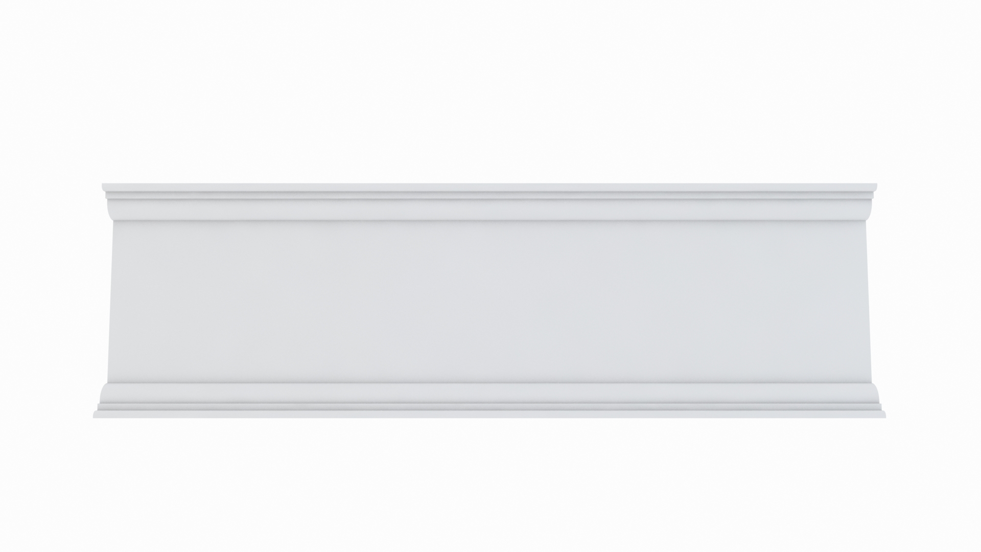 Cornice 190 Straight 3D Model - TurboSquid 2038453