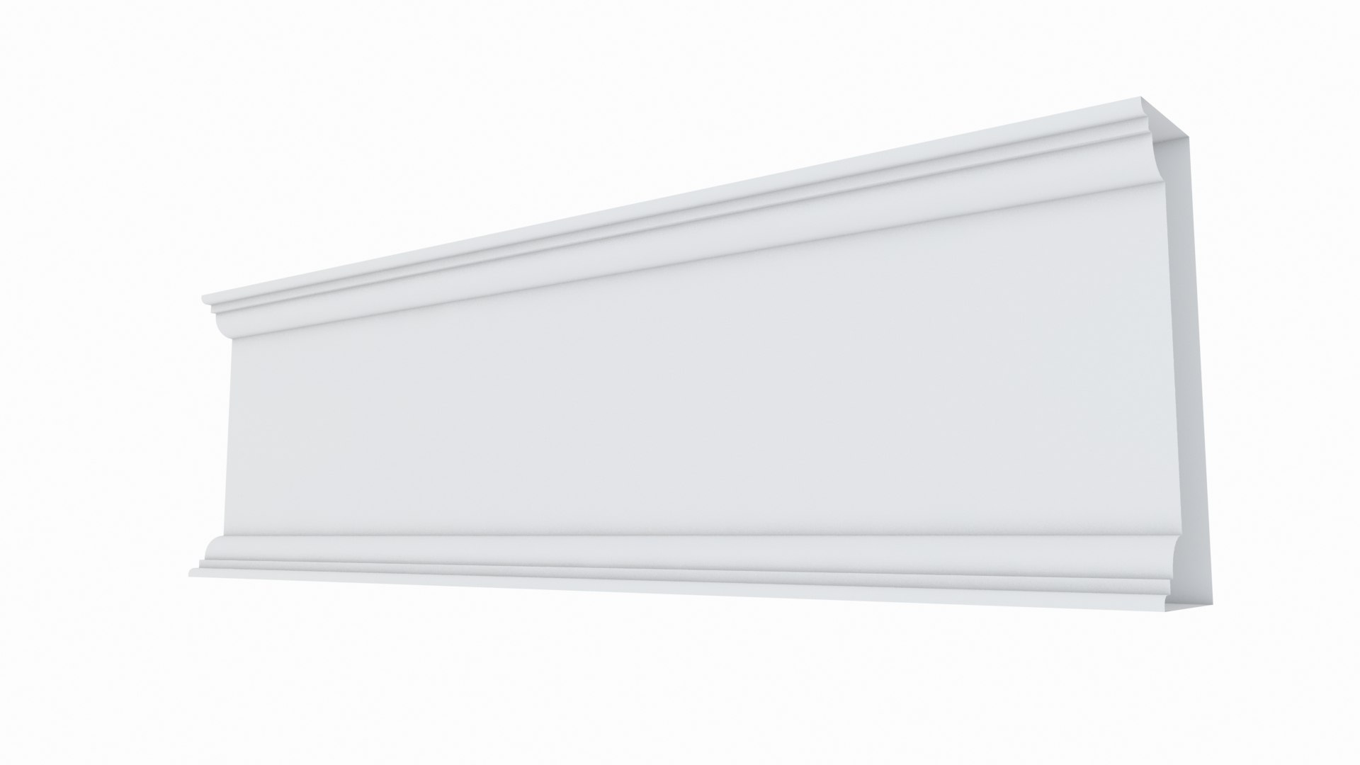 Cornice 190 Straight 3D Model - TurboSquid 2038453