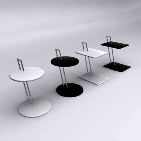 3d end table - materials model