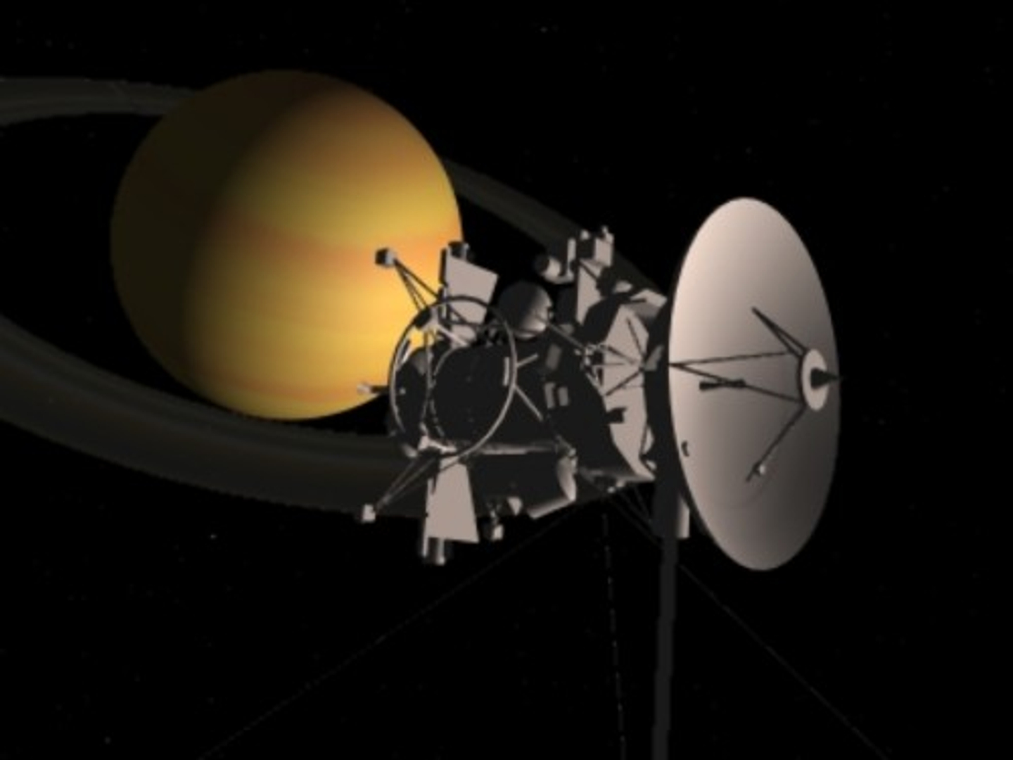 3d model cassini space probe