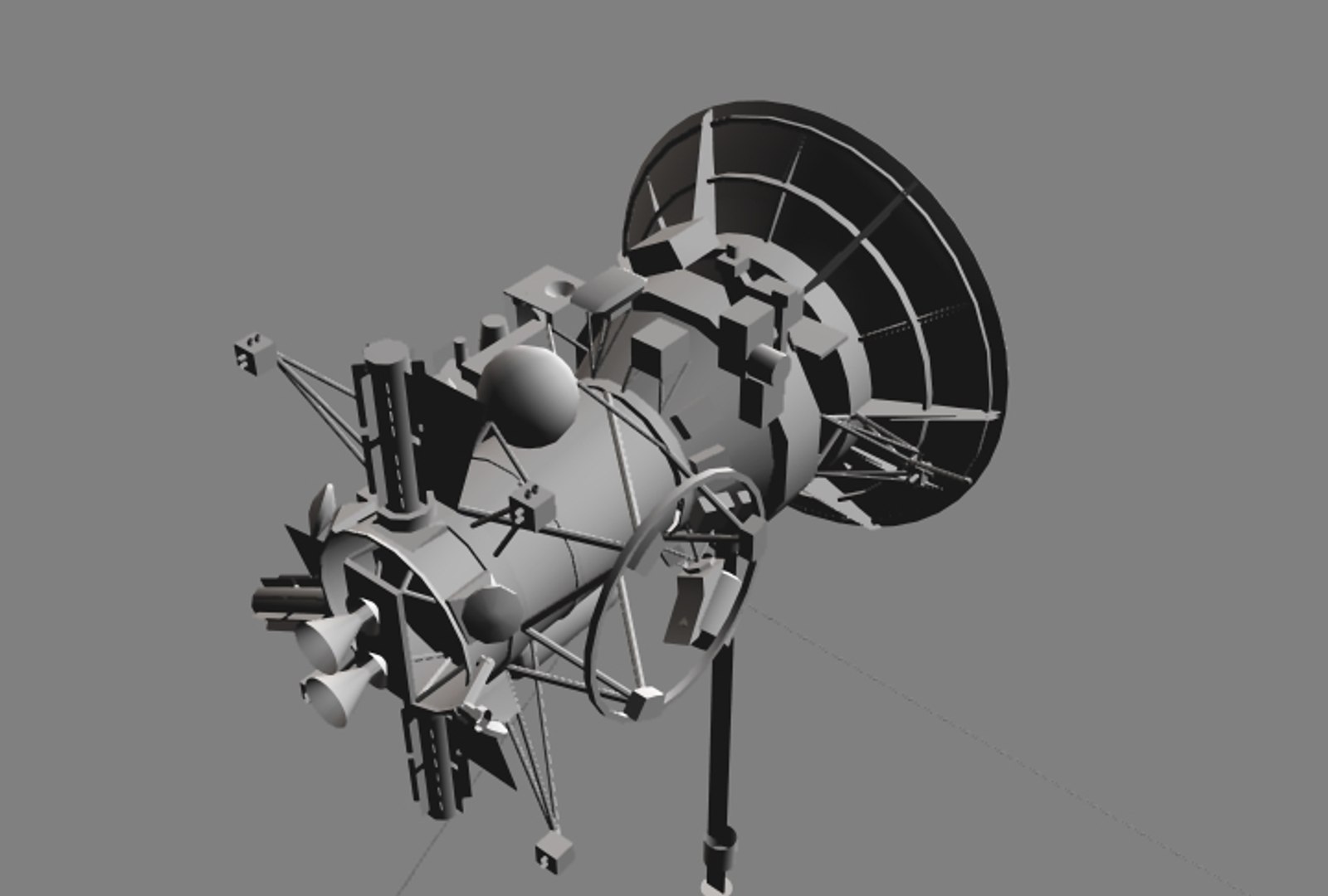 3d Model Cassini Space Probe