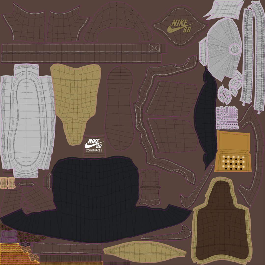 Nike Zoom Force 1 3D - TurboSquid 1269107