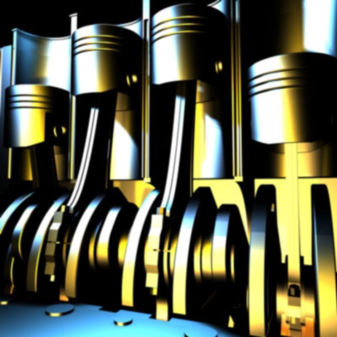 Engine Cutaway Cut 3d Model