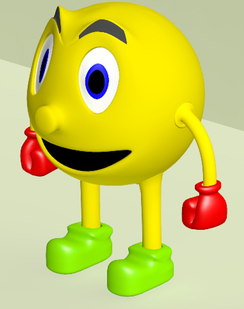 3d Smiley Face Character Model
