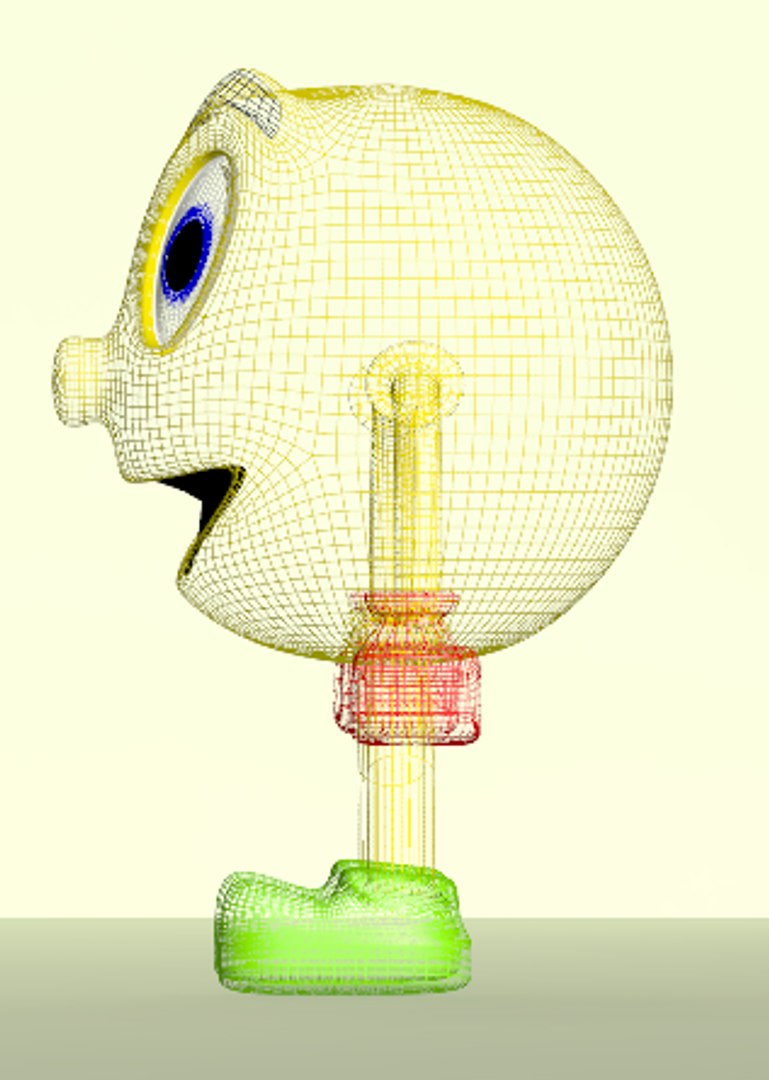 3d Smiley Face Character Model