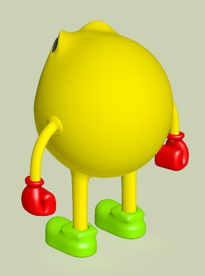 3d Smiley Face Character Model