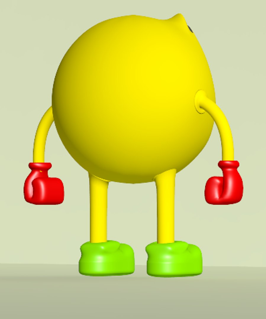 3d Smiley Face Character Model
