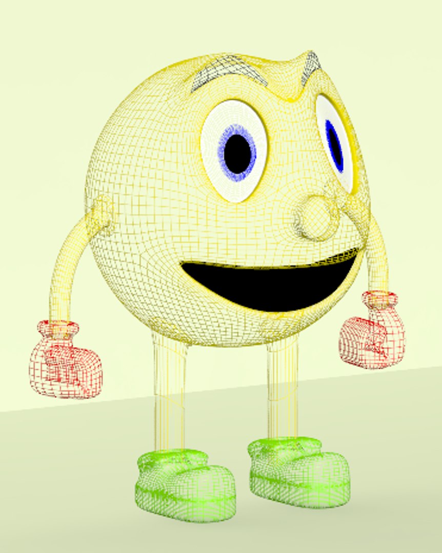 3d Smiley Face Character Model