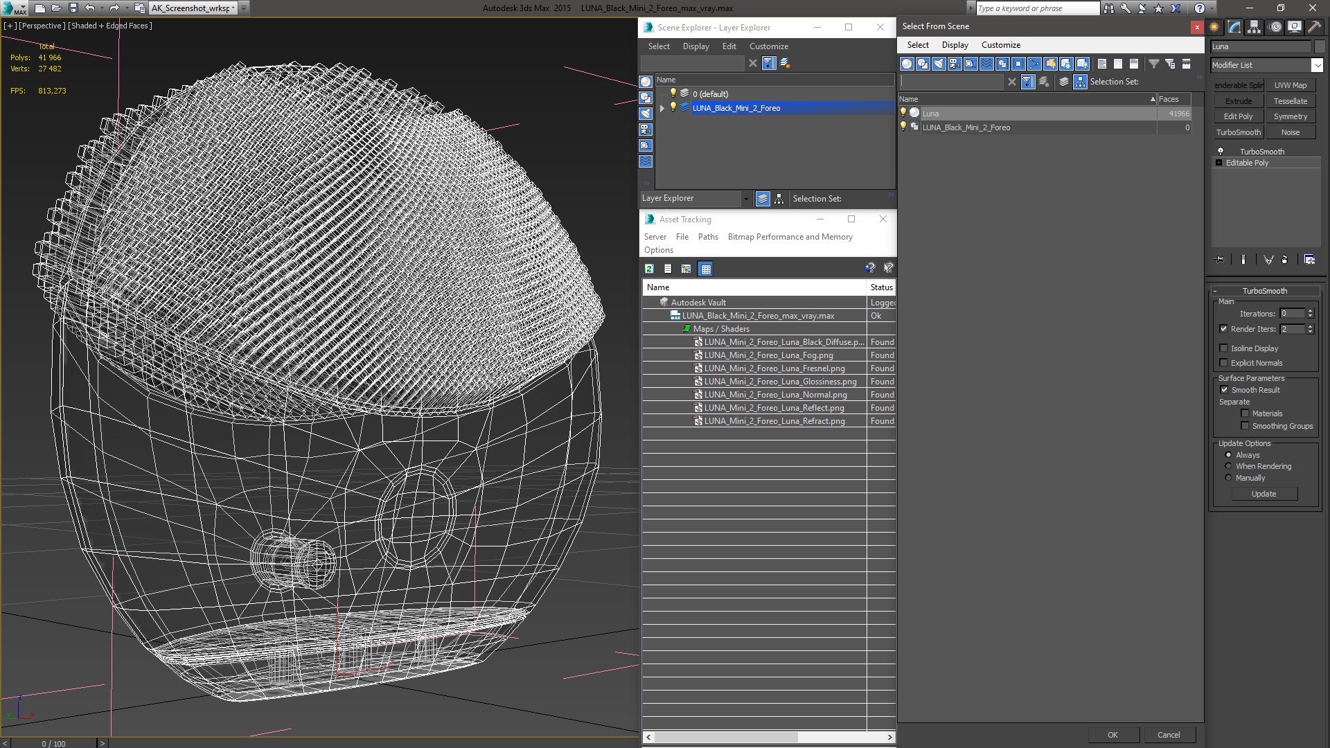 3D LUNA Black Mini 2 Foreo Model - TurboSquid 2052606