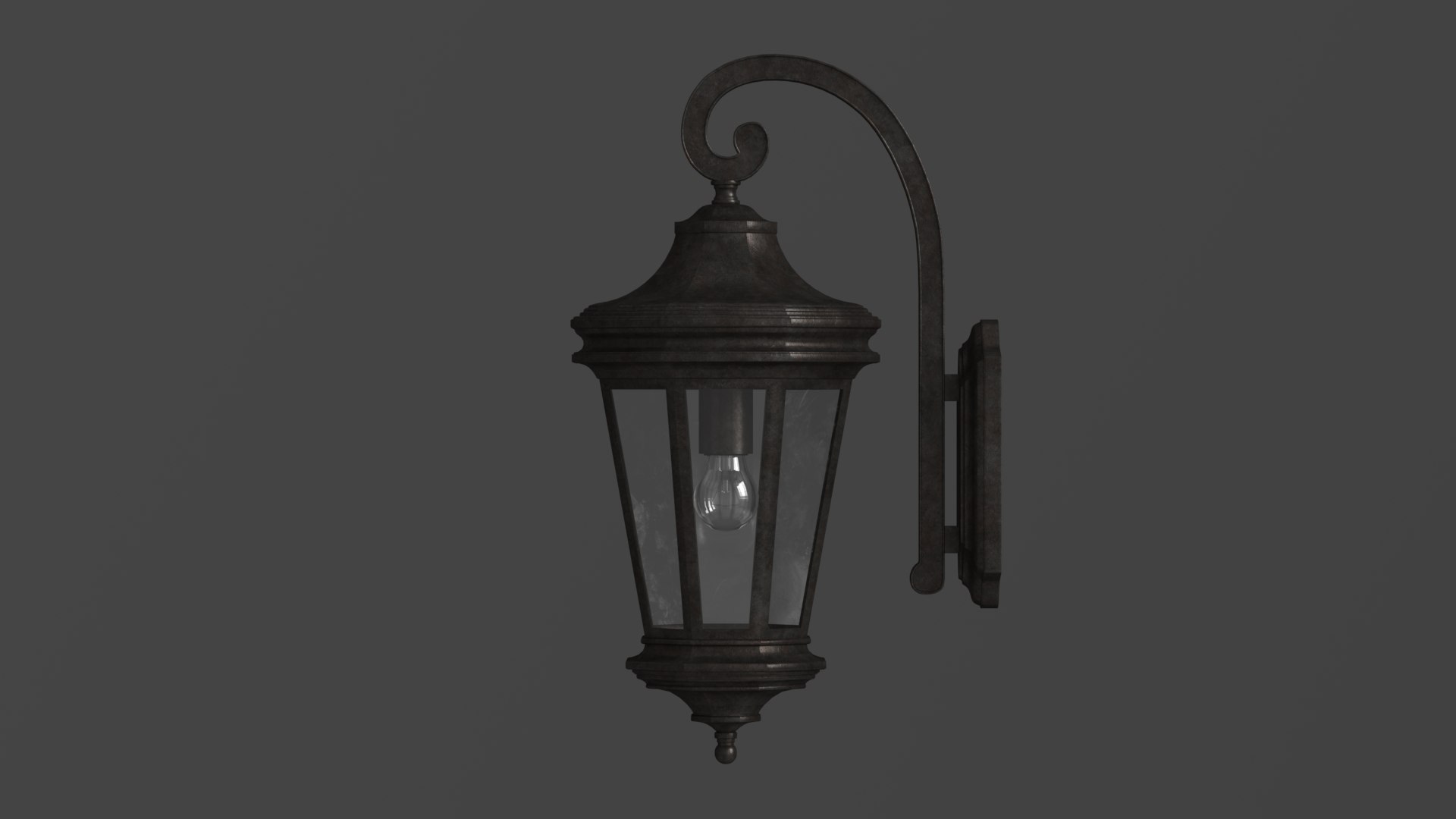 3D Outdoor Lamp Model - TurboSquid 1498035
