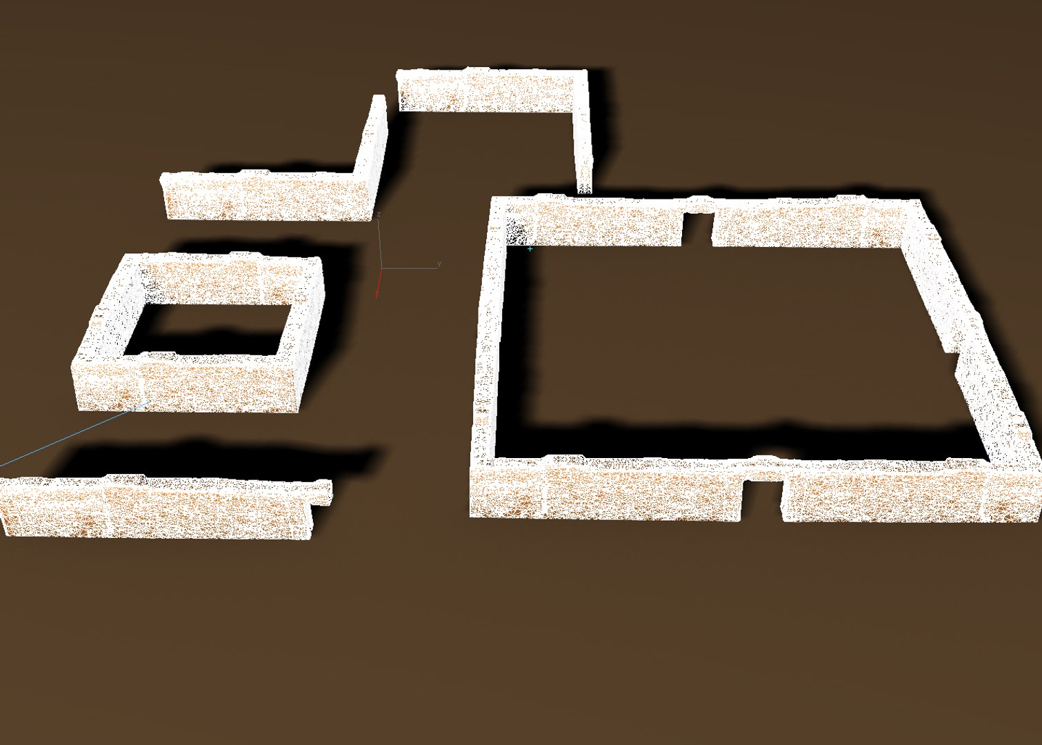 3D Temple Wall - TurboSquid 1518118