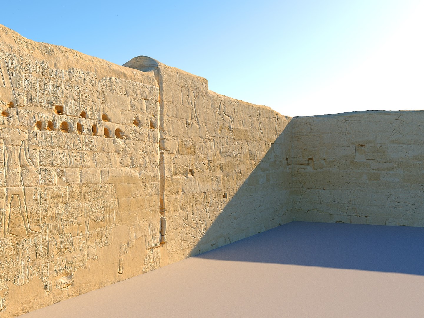 3D Temple Wall - TurboSquid 1518118
