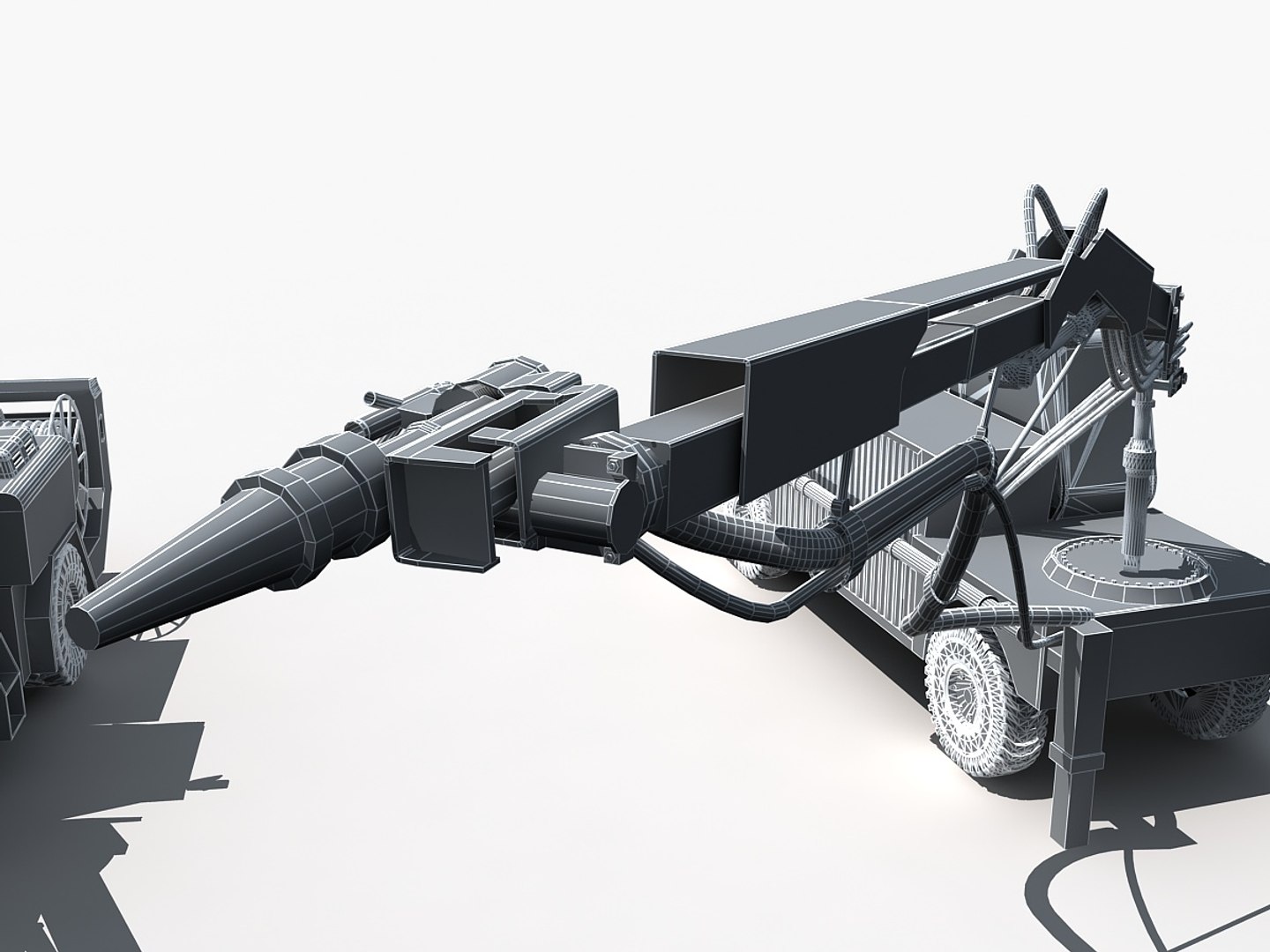 3D Three Arm Rock Drilling Jumbo And Watering Cart Model - TurboSquid ...