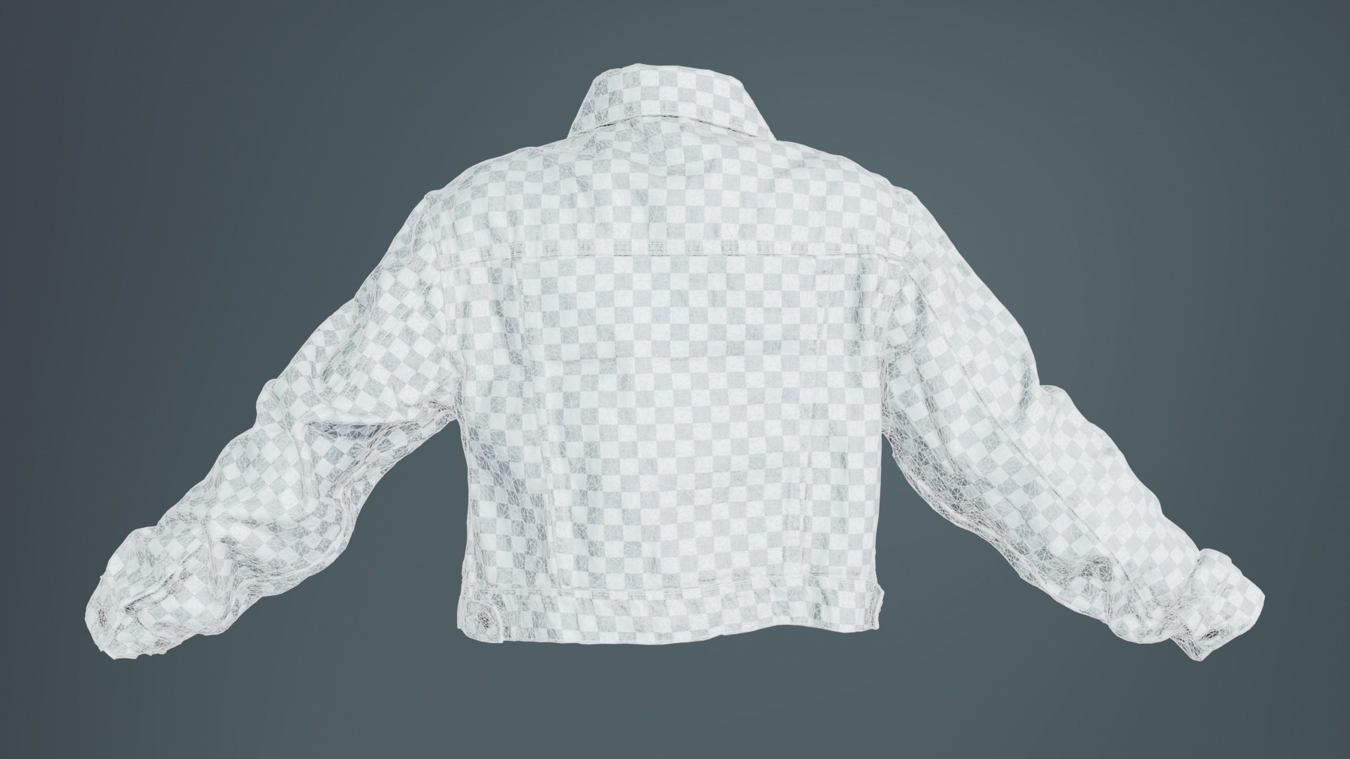 3D Grey Checkered Jacket Remastered - TurboSquid 2361396