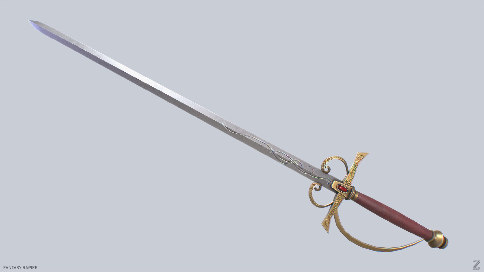 Fantasy Rapier 3D - TurboSquid 2420705
