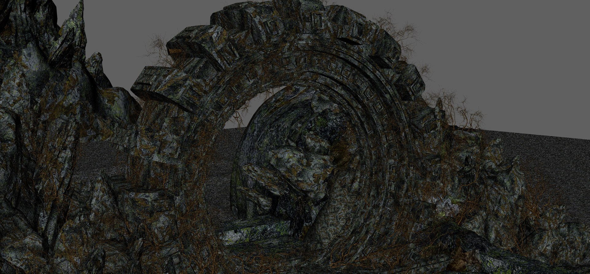 Asian Star Gate Landscape 3D model - TurboSquid 2036853