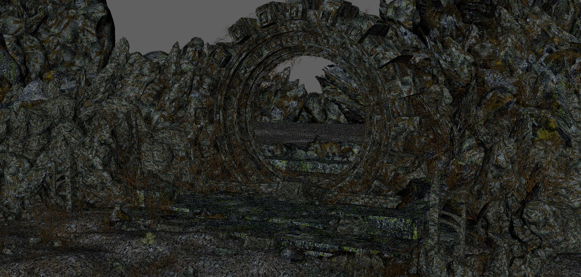 Asian Star Gate Landscape 3D model - TurboSquid 2036853