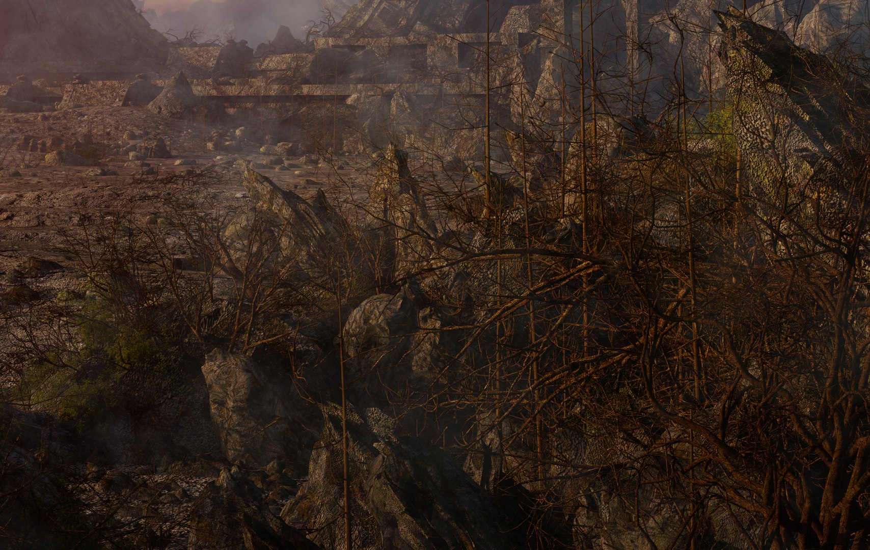 Asian Star Gate Landscape 3D model - TurboSquid 2036853