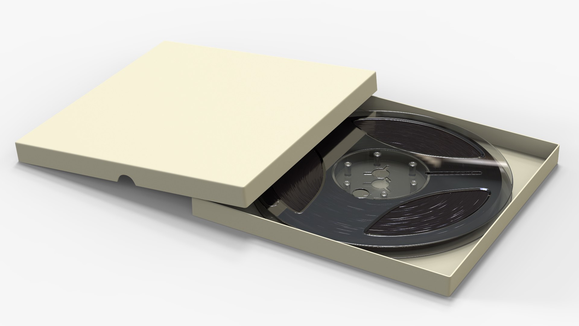 Real To Real Tape Transparent In Box 3D Model - TurboSquid 2244720