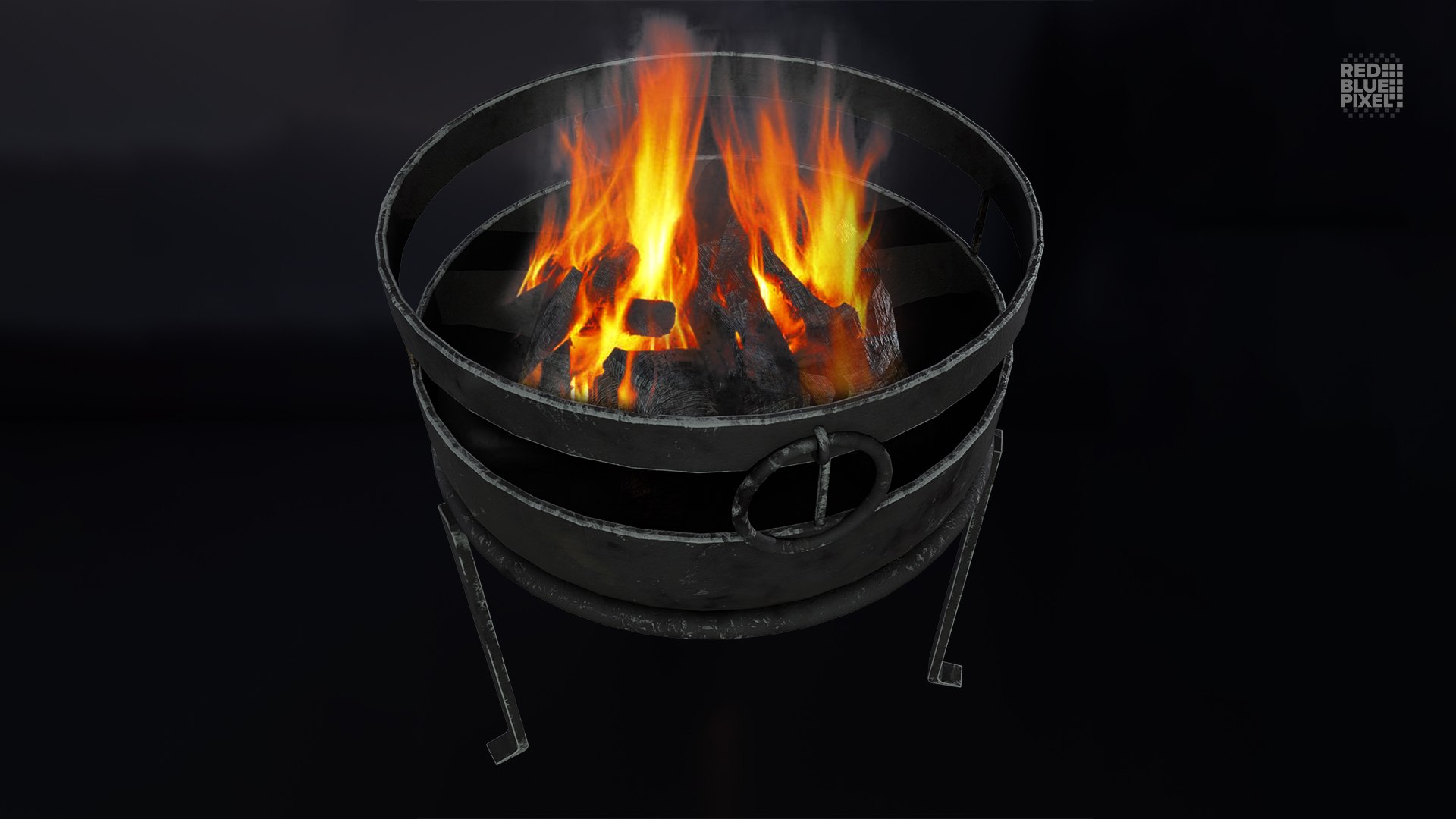 3D Pathway Fire 02 - TurboSquid 2306579