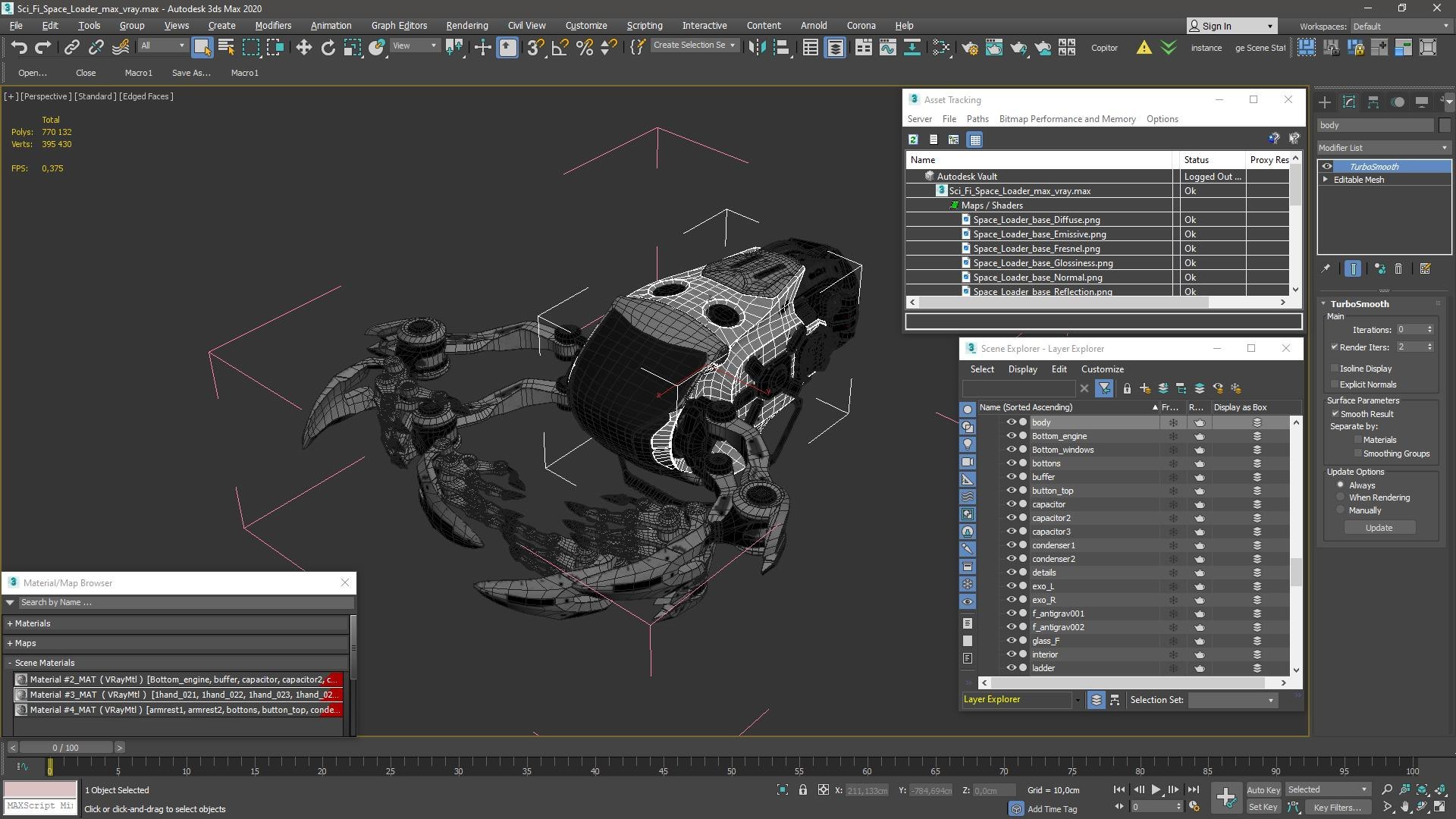 3D Sci Fi Space Loader Model - TurboSquid 2307502