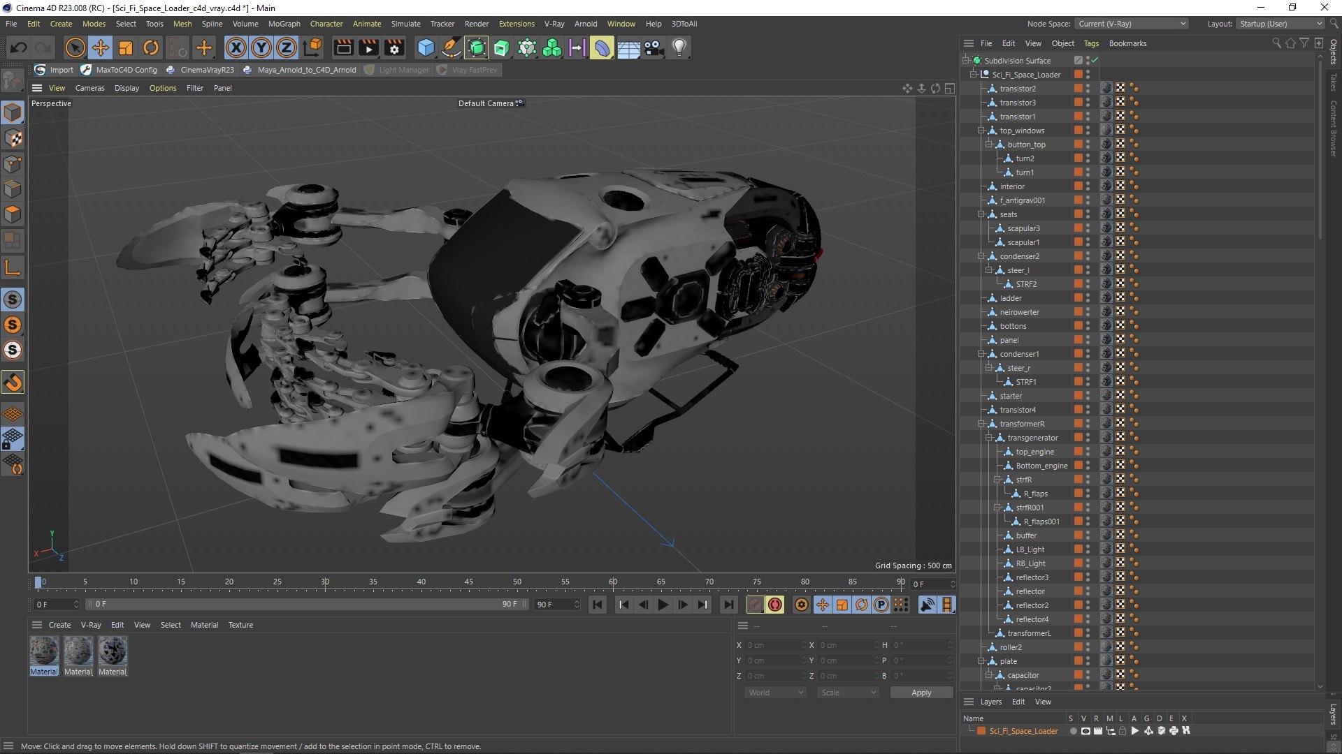 3D Sci Fi Space Loader Model - TurboSquid 2307502