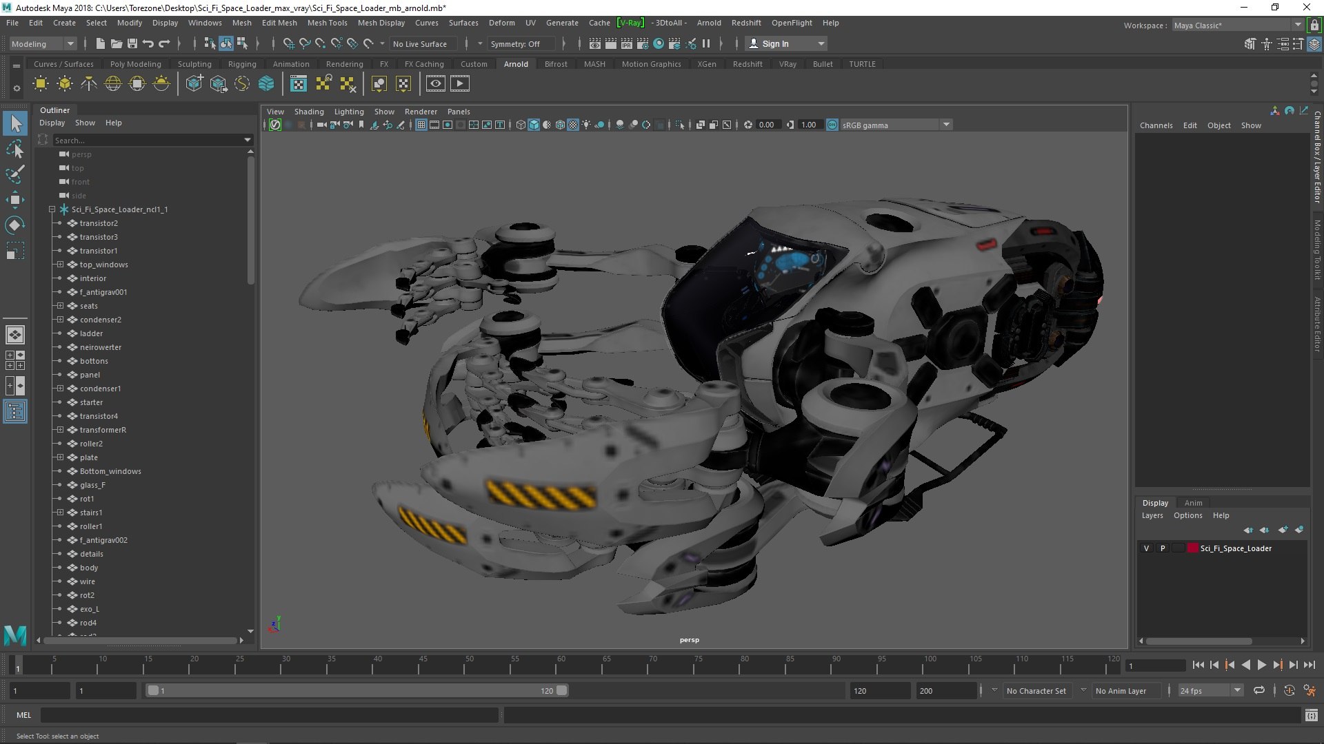 3D Sci Fi Space Loader Model - TurboSquid 2307502