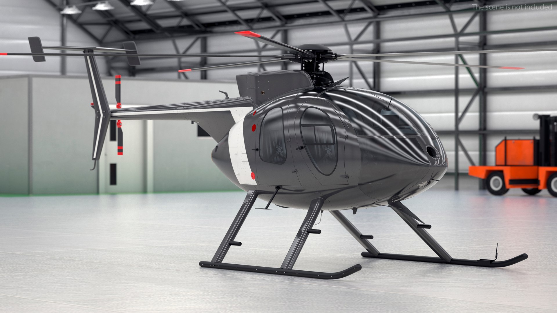 Utility Civilian Helicopter Rigged 3D Model - TurboSquid 1713105