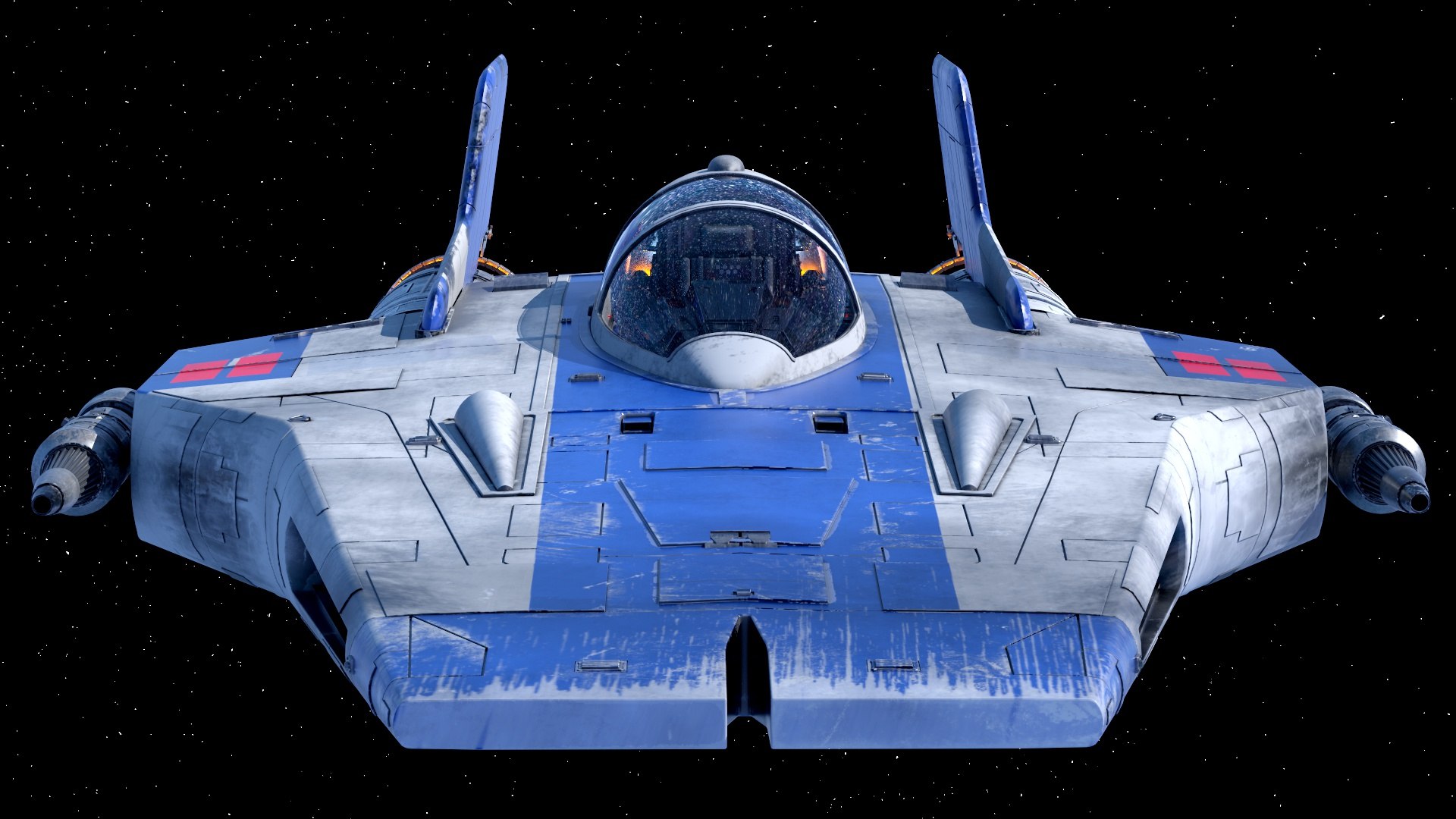 Rz-2 a-wing 3D model - TurboSquid 1547439