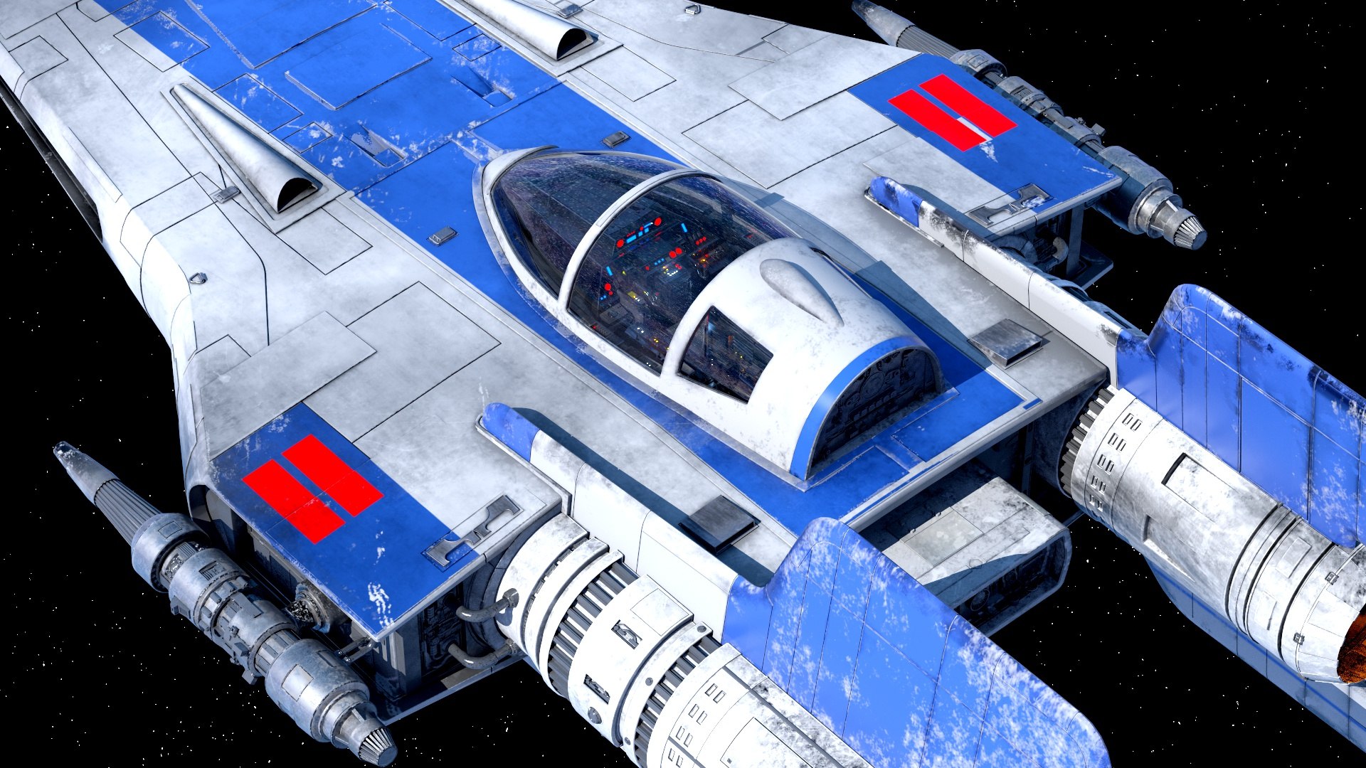 Rz-2 a-wing 3D model - TurboSquid 1547439