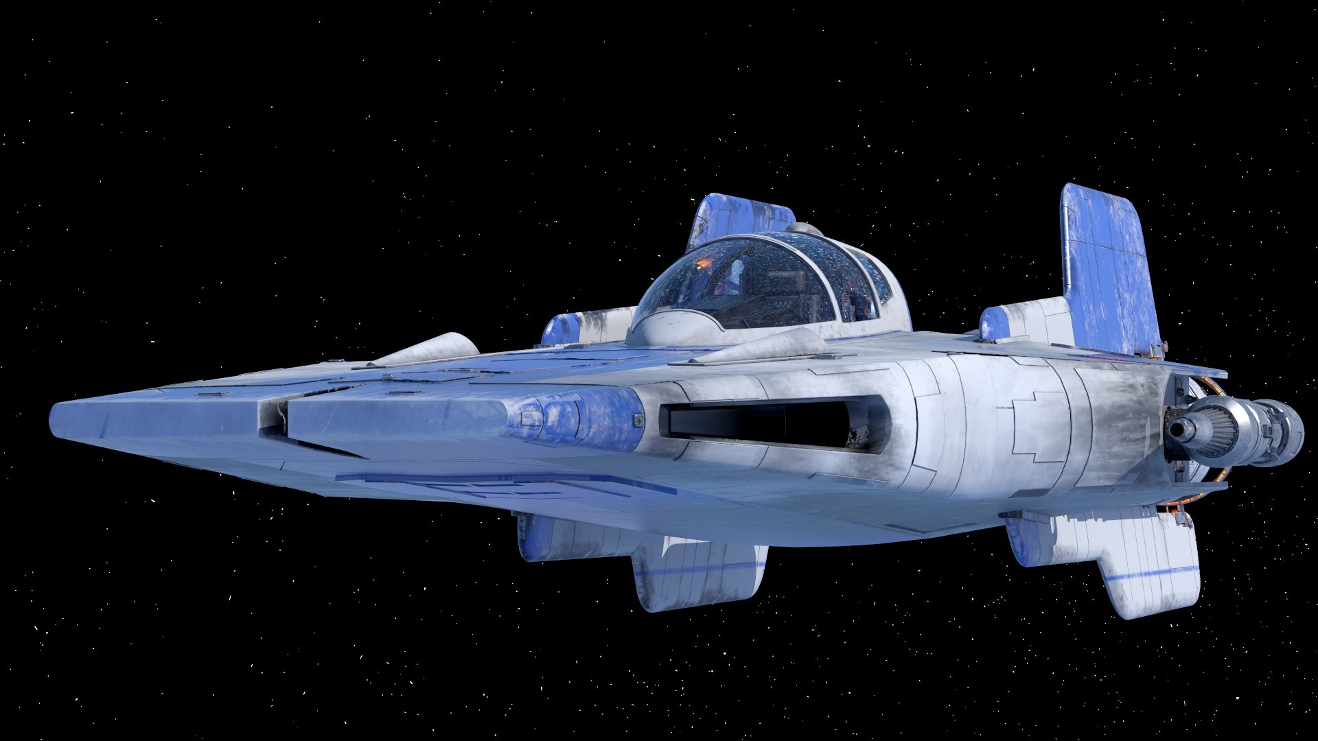 Rz-2 a-wing 3D model - TurboSquid 1547439