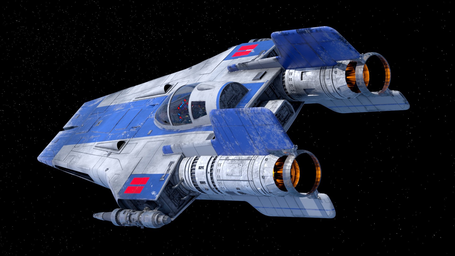 Rz-2 a-wing 3D model - TurboSquid 1547439