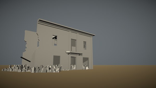 Destroyed building 3D model - TurboSquid 1670853