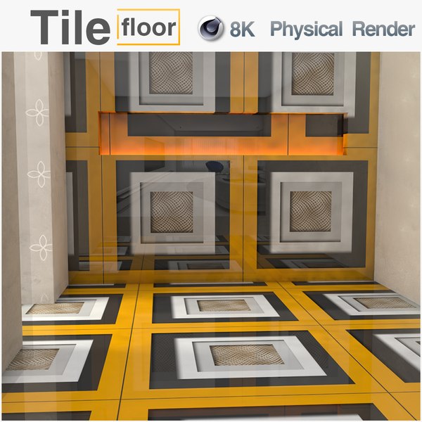 3D Texture PBR 8K Floor tiles C4D Physical Render 0083 model ...