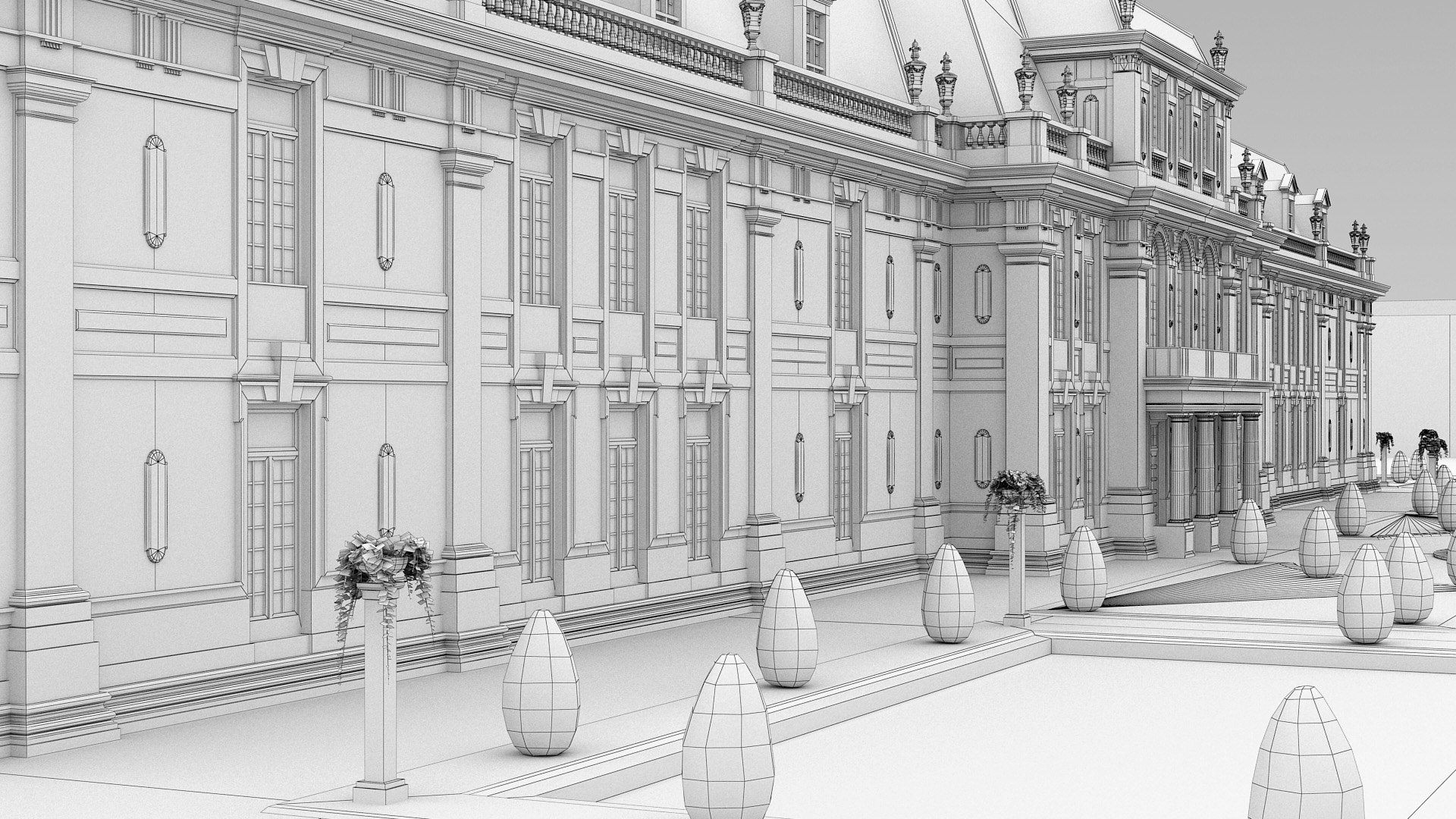 3D European Palace 14 Model - TurboSquid 2169841