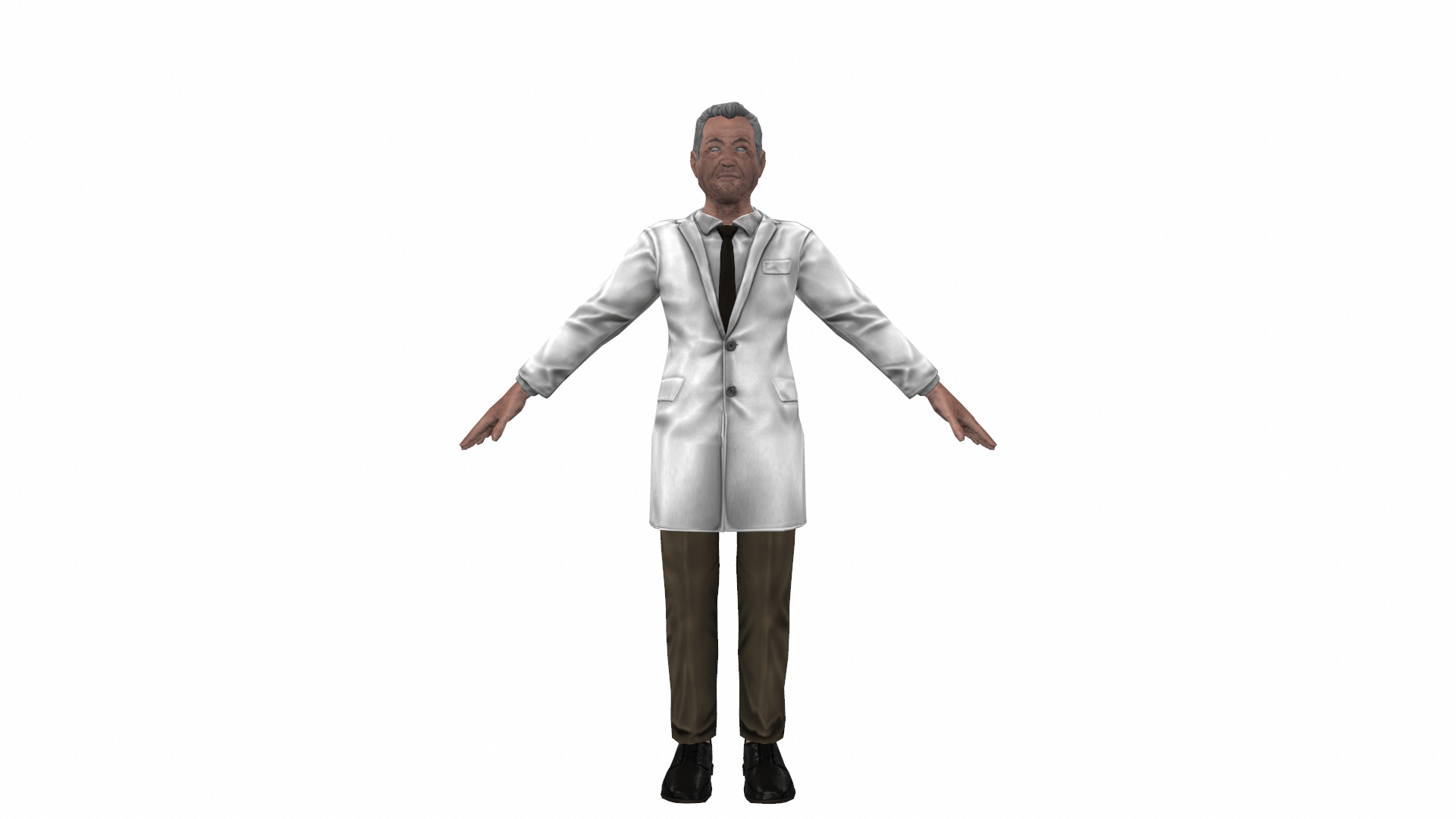 3d Scientist Man Rigged