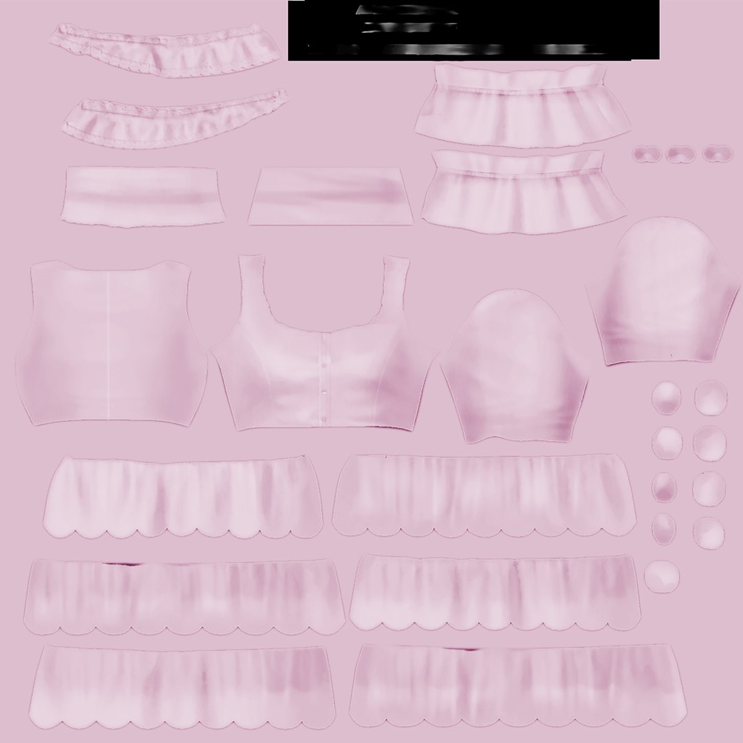 3D Rose Dress - TurboSquid 1832046