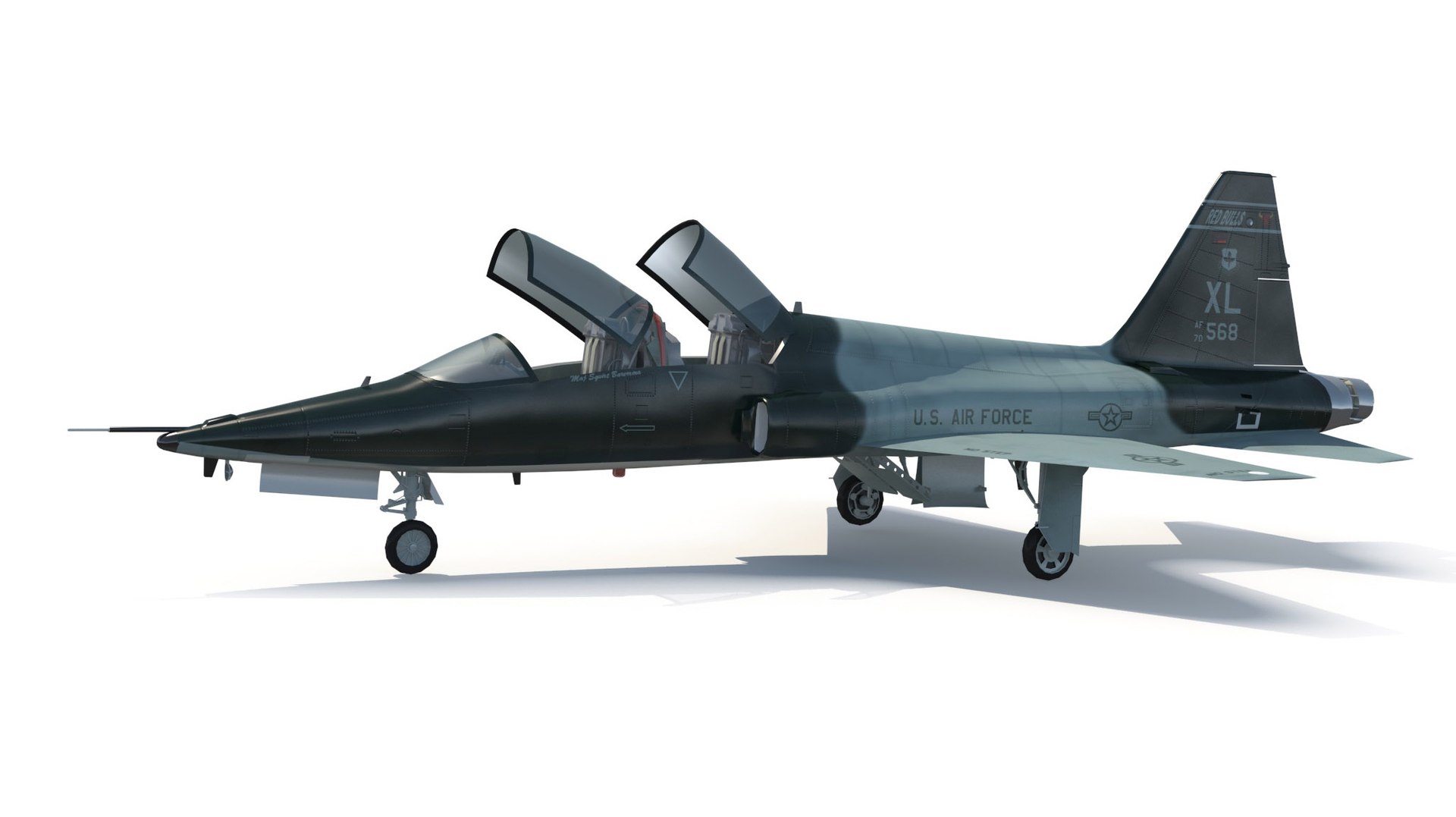 T38c T-38 Jet Trainer 3d Model