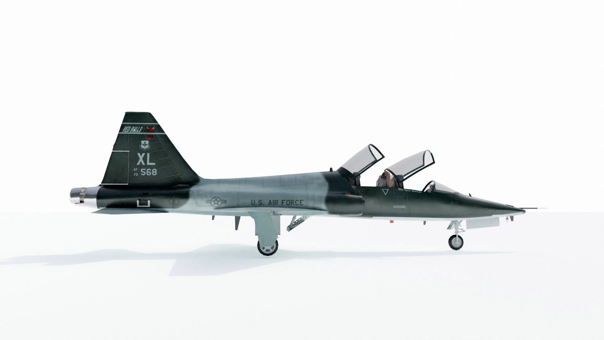T38c T-38 Jet Trainer 3d Model