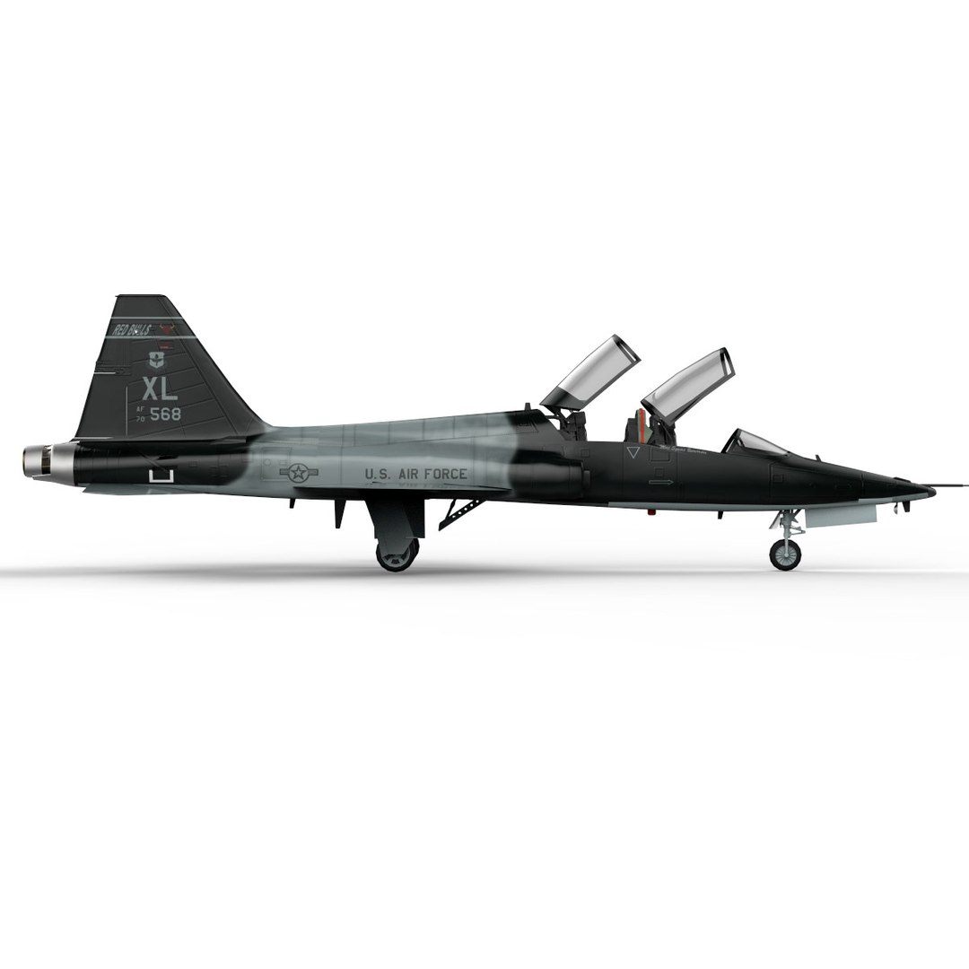 T38c T-38 Jet Trainer 3d Model