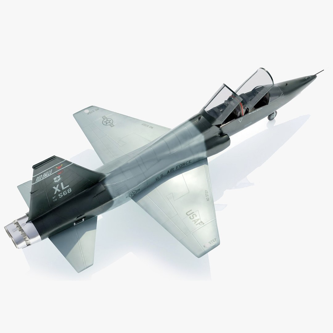 T38c T-38 Jet Trainer 3d Model