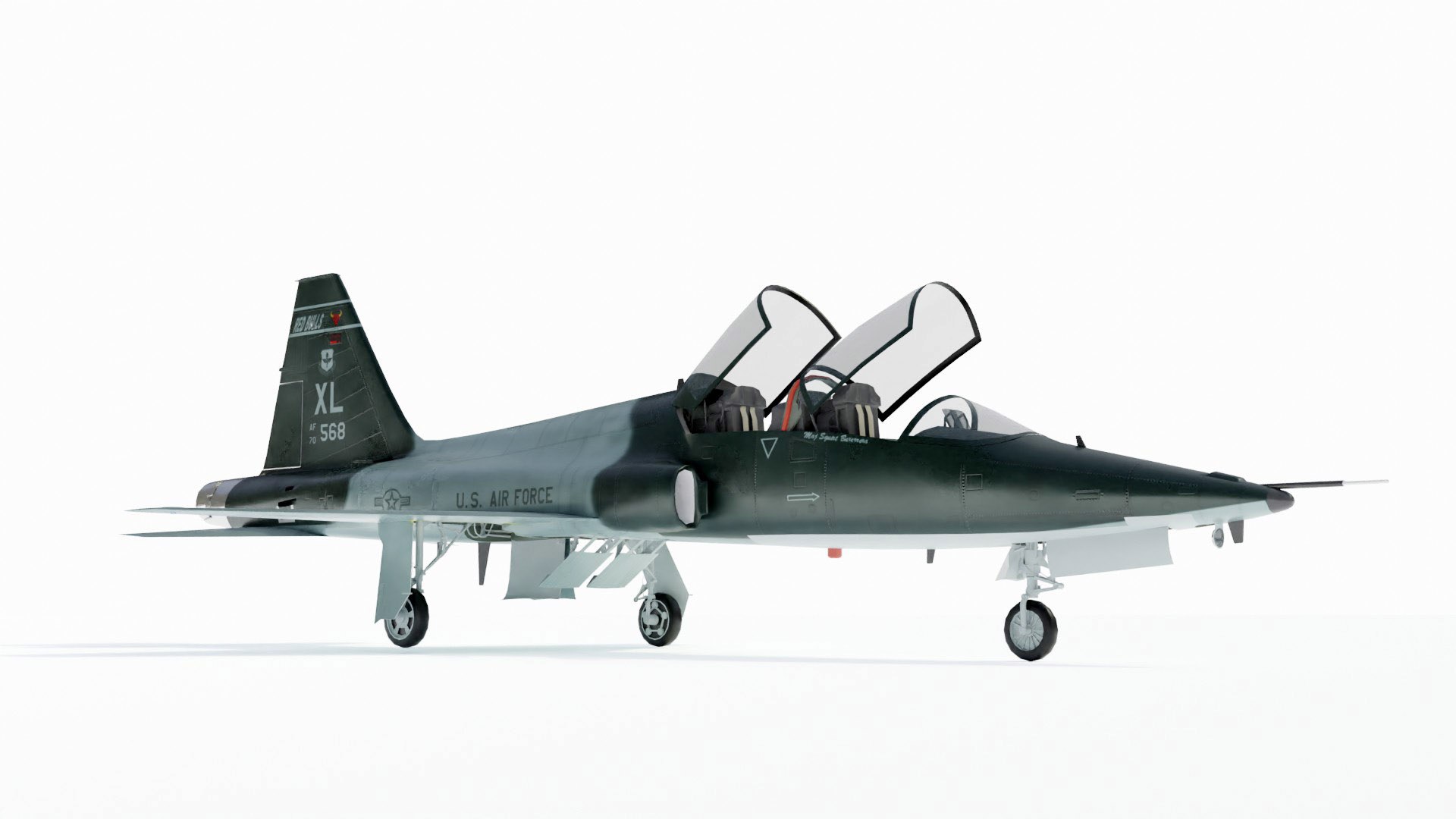 T38c T-38 Jet Trainer 3d Model