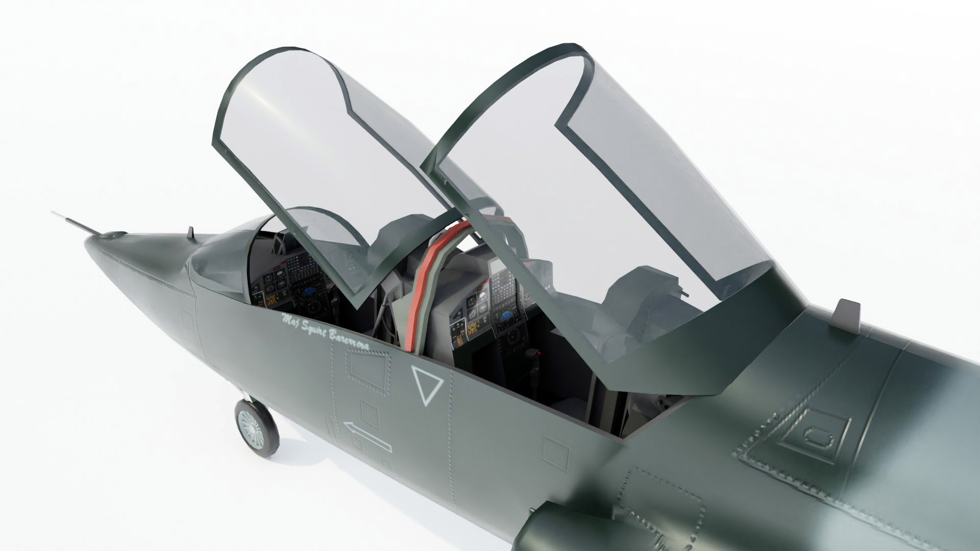 T38c T-38 Jet Trainer 3d Model