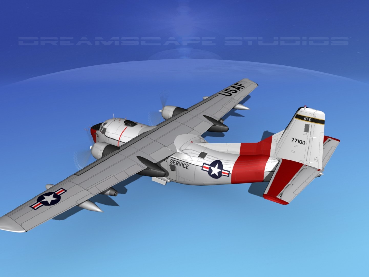 3D Model Aircraft Fairchild C-123 Provider - TurboSquid 1307907
