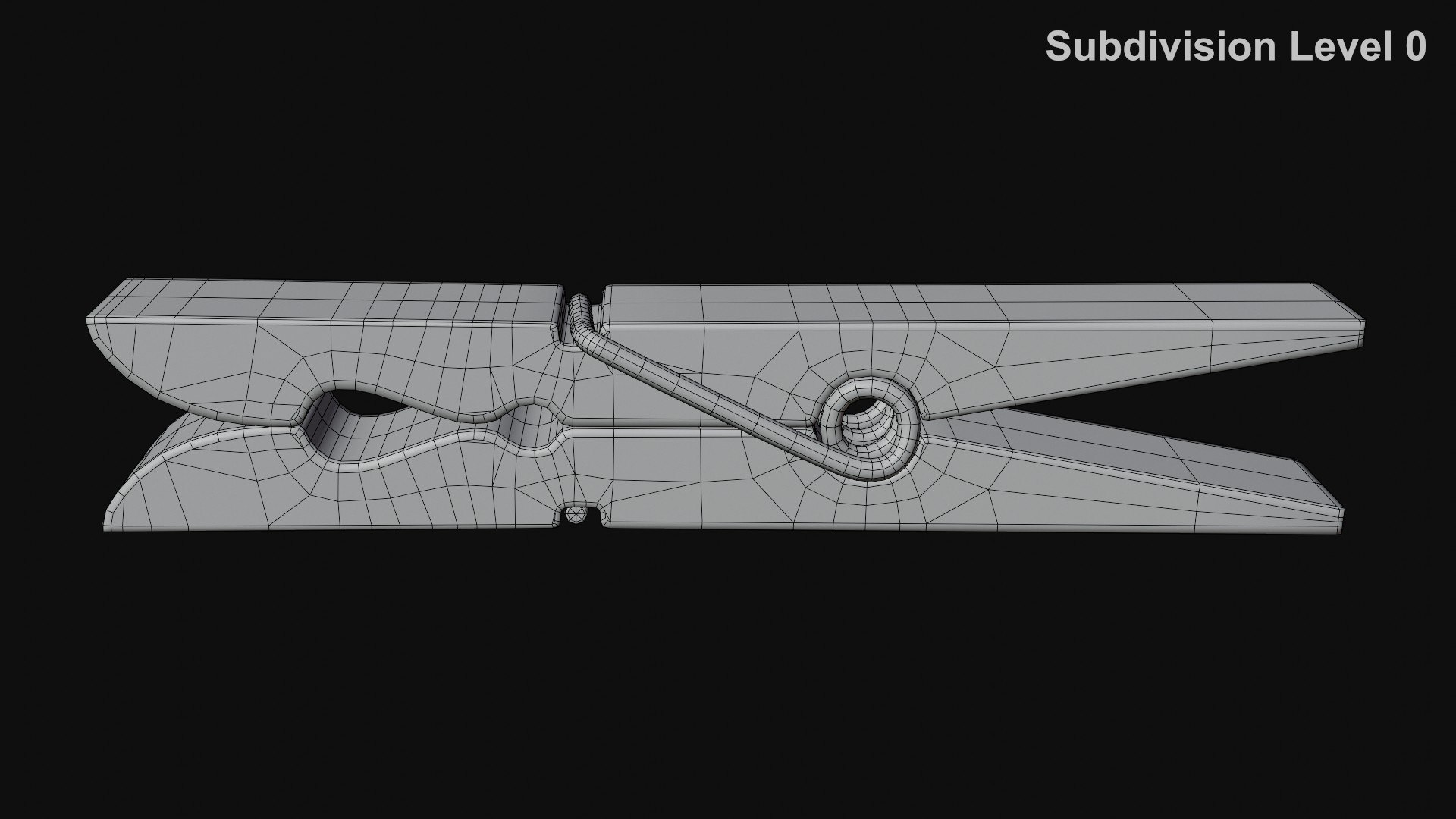 3D model Wooden Clothespin - TurboSquid 1845553