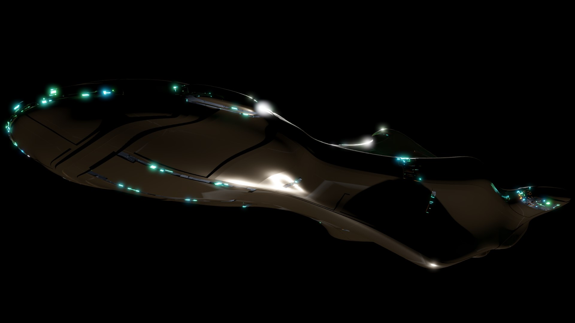 Corvette Spaceship 3D Model - TurboSquid 2235729