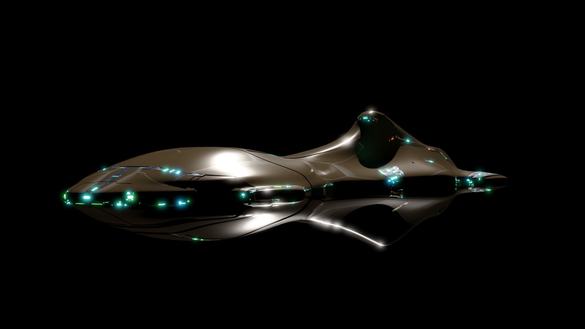 Corvette Spaceship 3D Model - TurboSquid 2235729