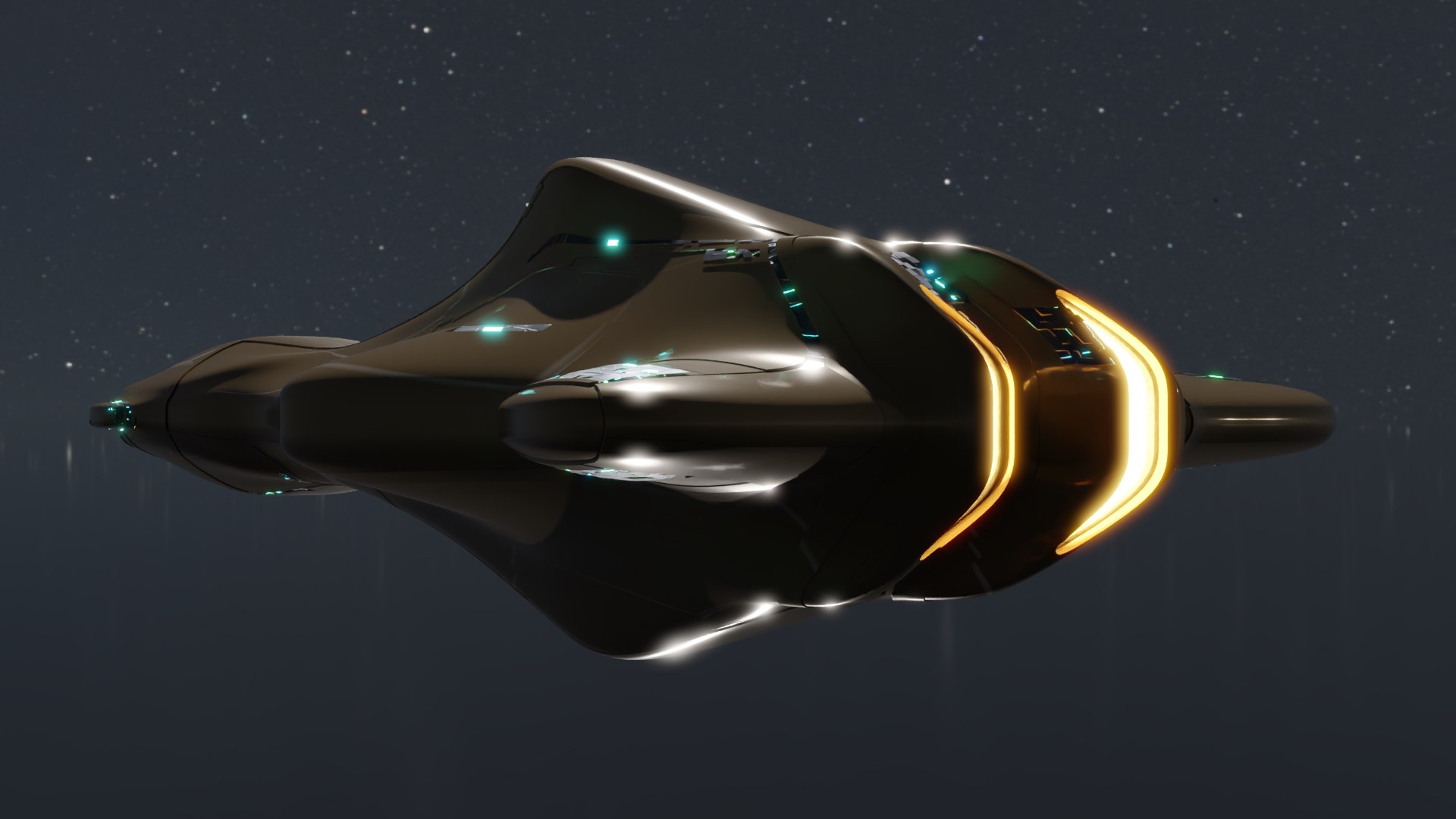 Corvette Spaceship 3D Model - TurboSquid 2235729